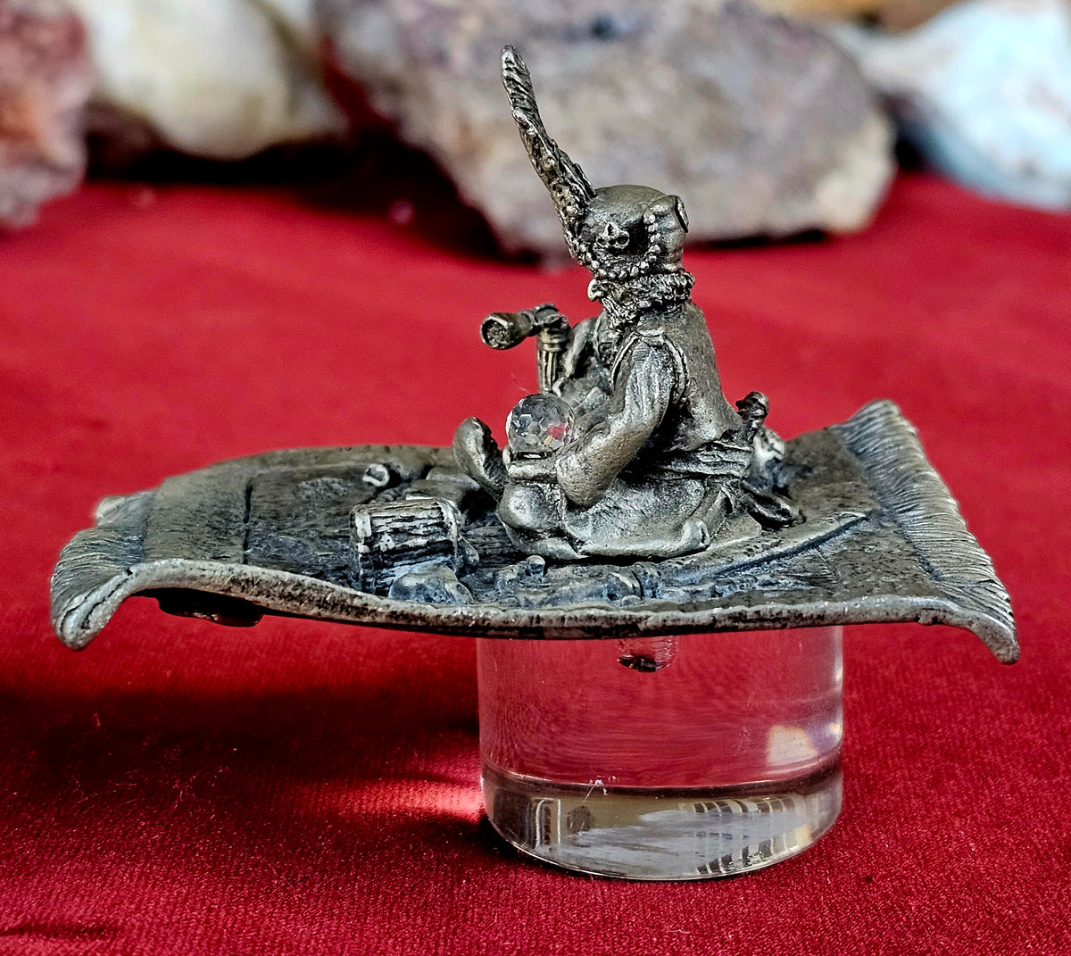 Pewter Genie On Flying Magic Carpet 🪽🧞‍♂️ – Erika's Classy Crystals