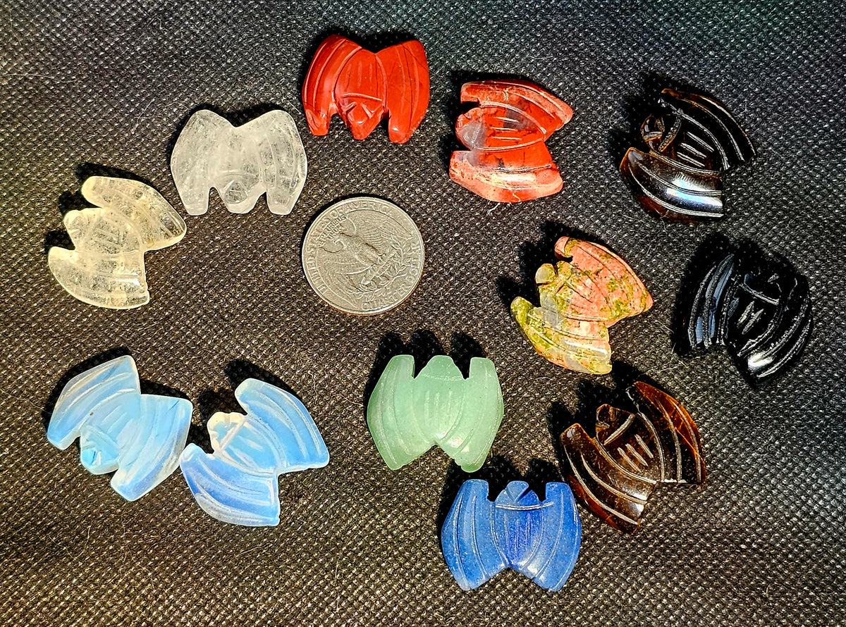Assorted Crystal Bat Carving 🦇🖤 – Erika's Classy Crystals