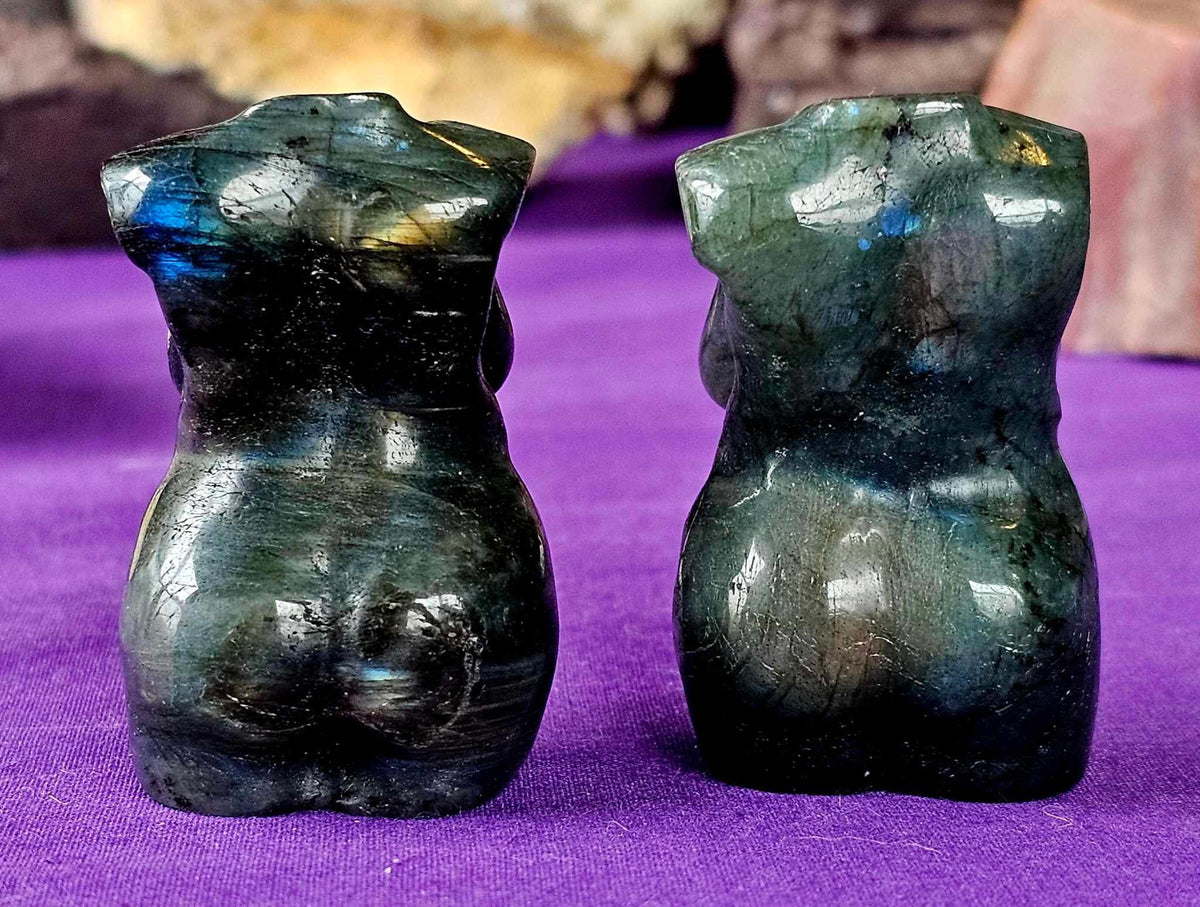 Labradorite Curvy Female Crystal Torso Figurine – Erika's Classy Crystals